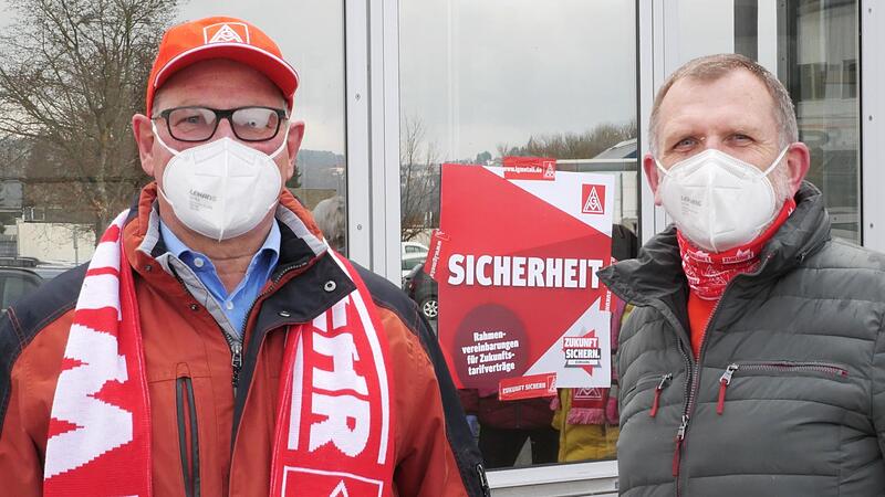 Schließung bei Lear in Kronach: Mitarbeiter gehen in den Warnstreik.