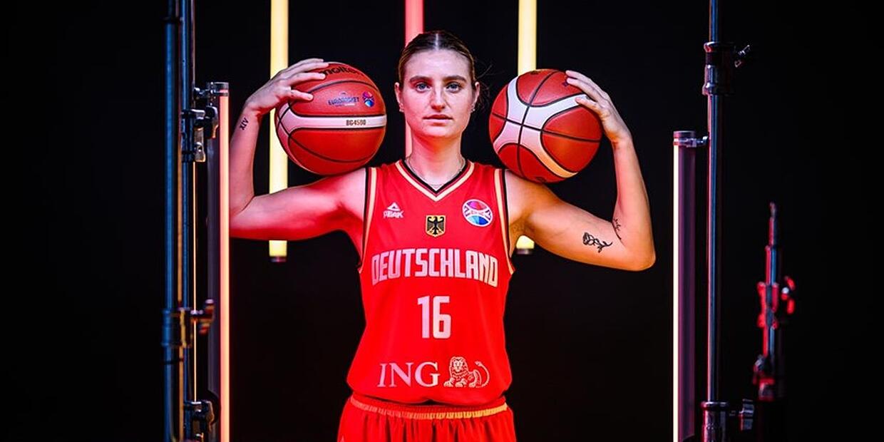 Bambergerin Alina Hartmann bei der Basketball-EM in Slowenien und Israel