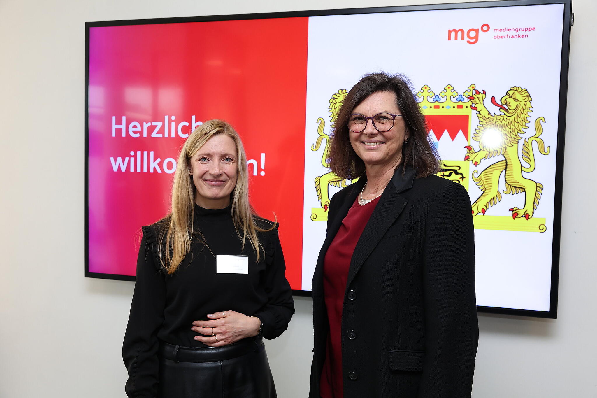 Ilse Aigner in Bamberg bei der Mediengruppe Oberfranken