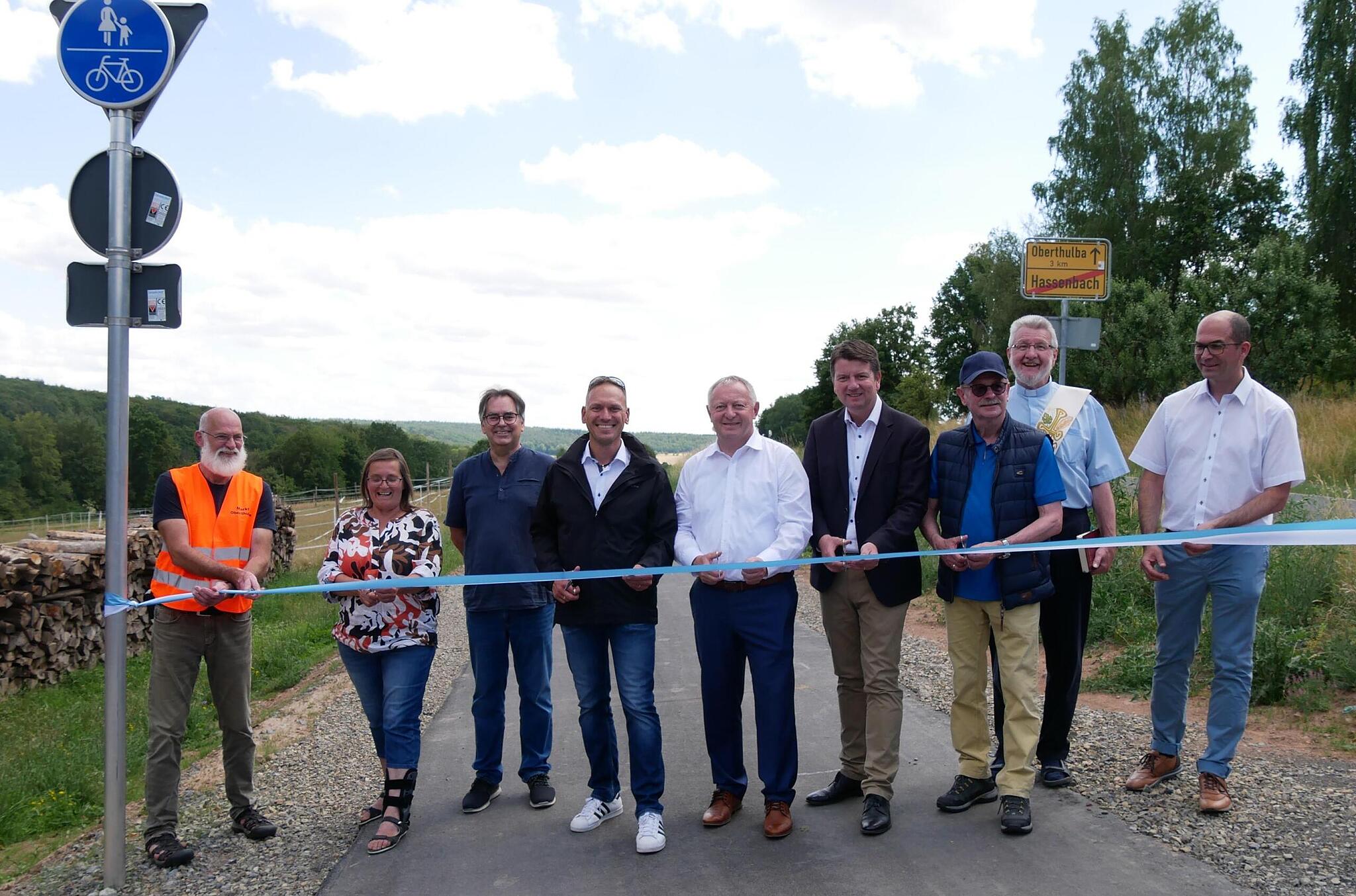 Lückenschluss: Neuer Radweg von Oberthulba nach Hassenbach eröffnet