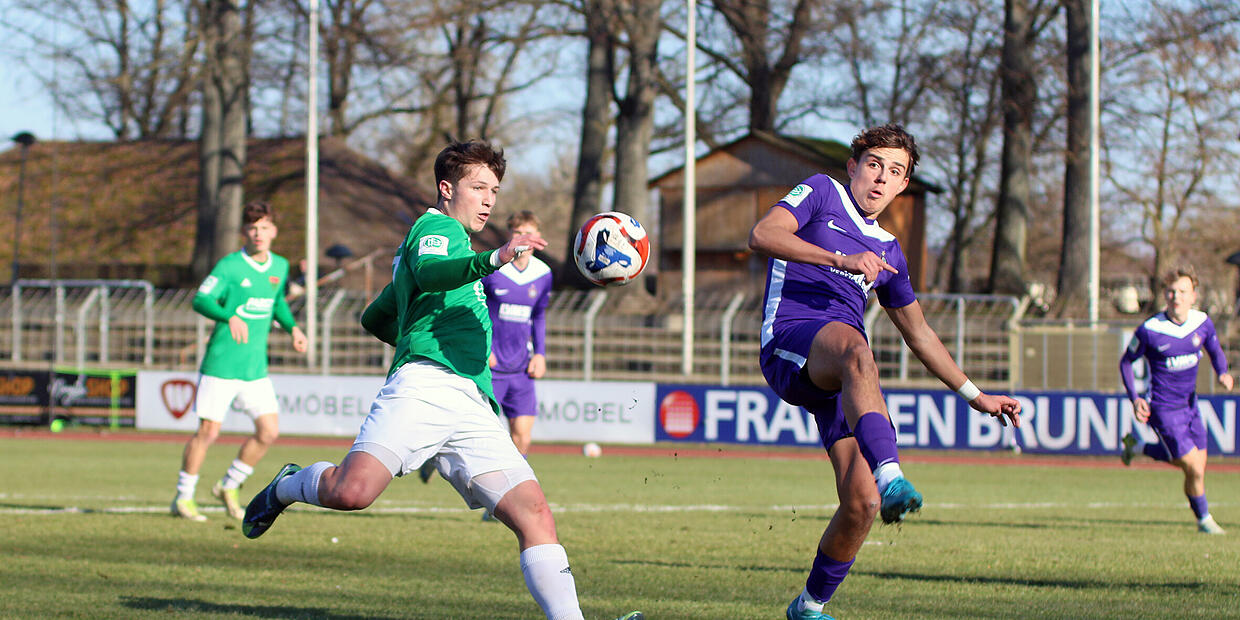 U19 des FC 05 Schweinfurt punktet gegen FC Erzgebirge Aue