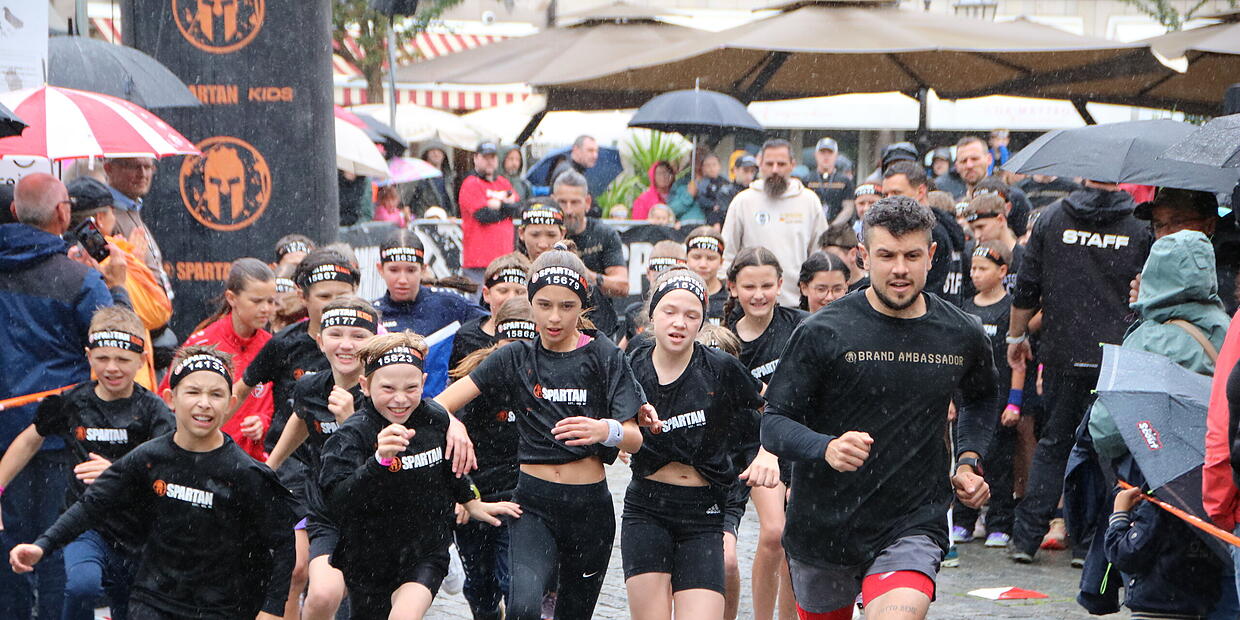 Regenwetter kann Spartan Kids in Kulmbach nicht aufhalten