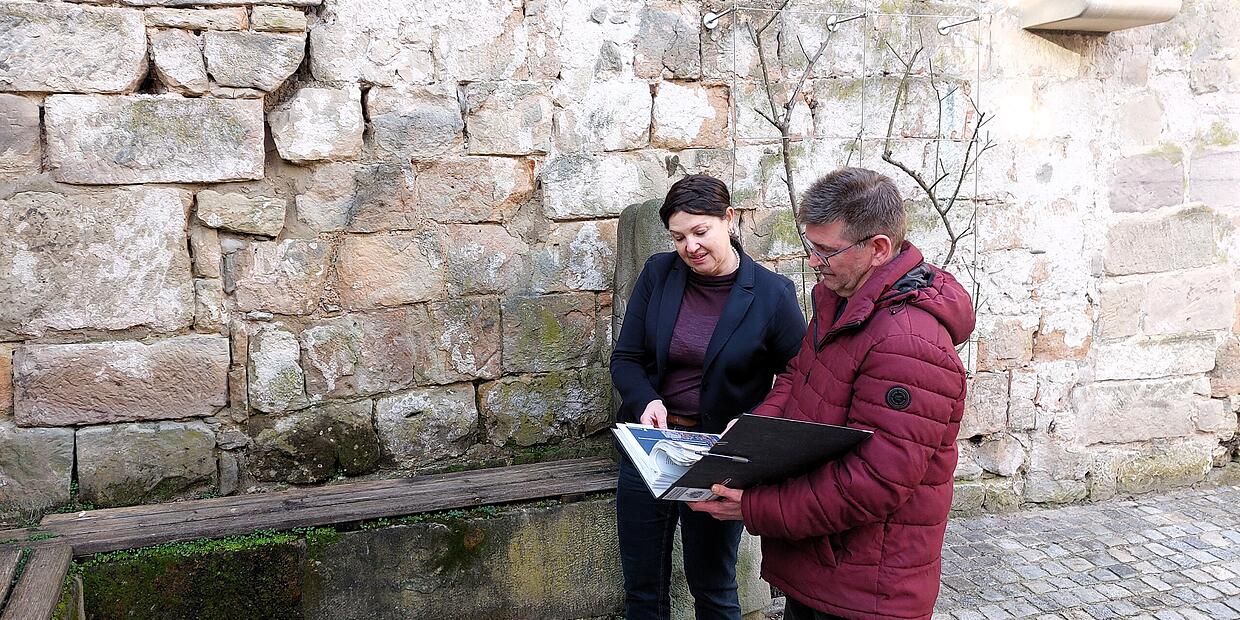Die Kronacher Stadtmauer ist baufällig und wird saniert.