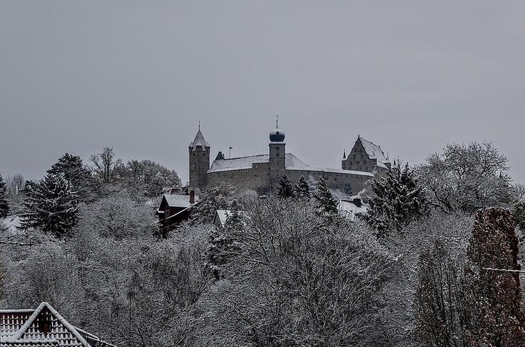 Fotos Schnee Coburger Land November