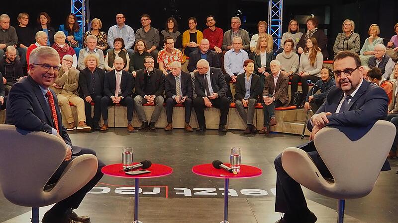 „Jetzt red i“ macht Station in Hirschaid: Klaus Holetschek steht Rede ...