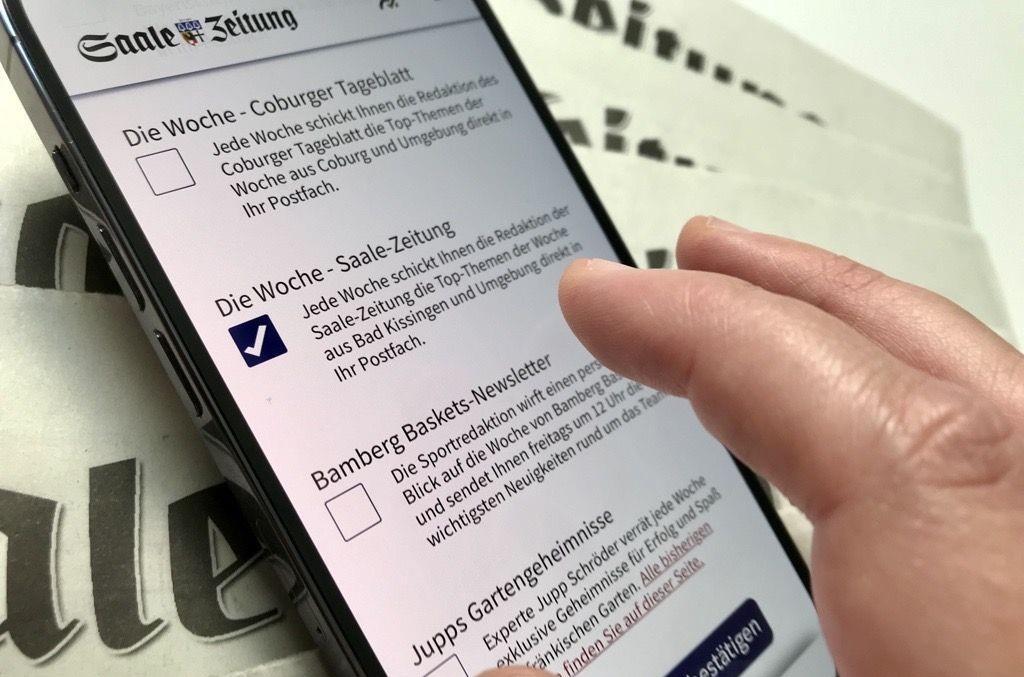 Newsletter der Saale-Zeitung: So melden Sie sich an