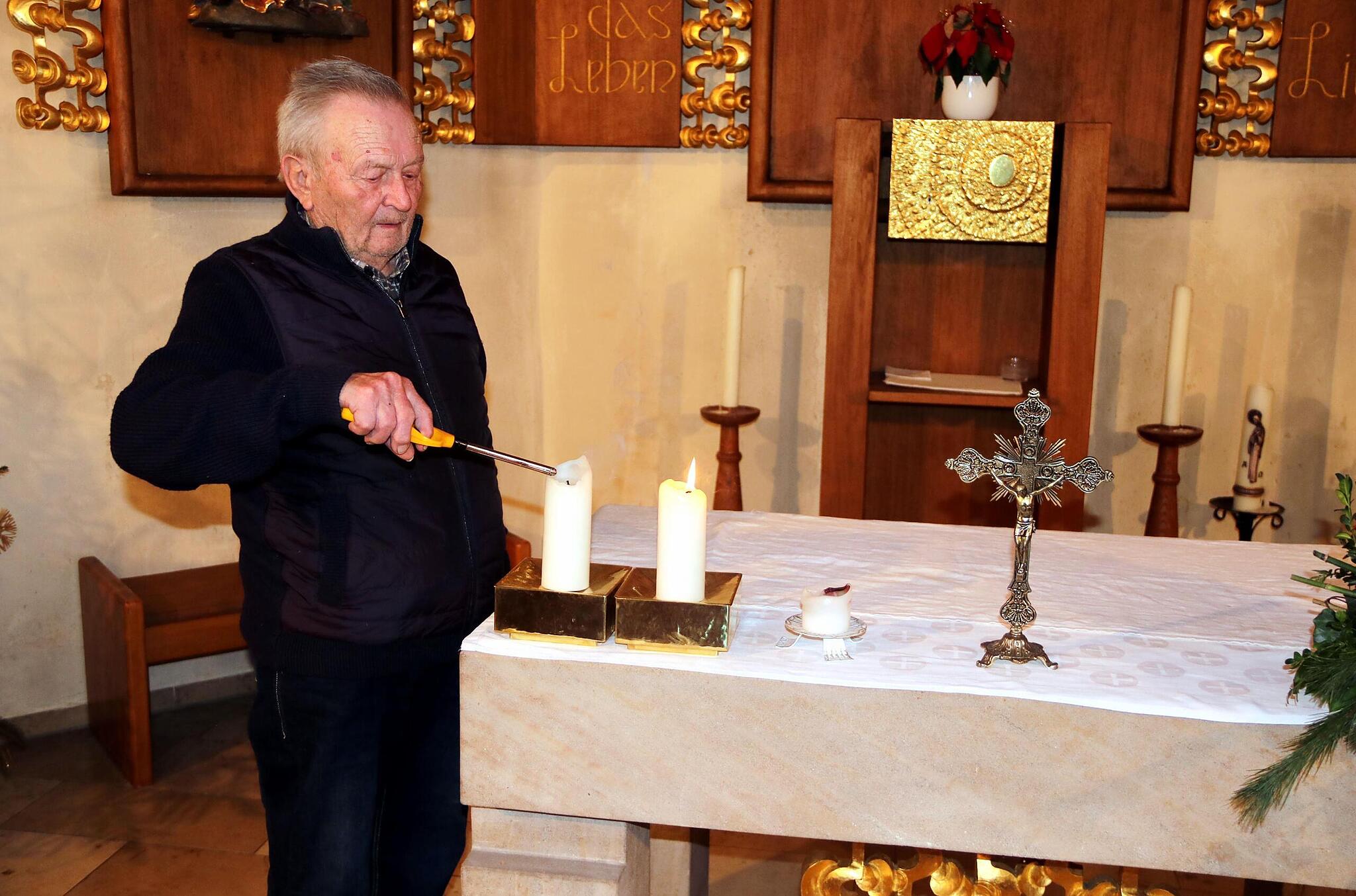 Pfarrei St.Anna Hofstetten: Messner Edgar Steinmetz 60 Jahre im Dienst