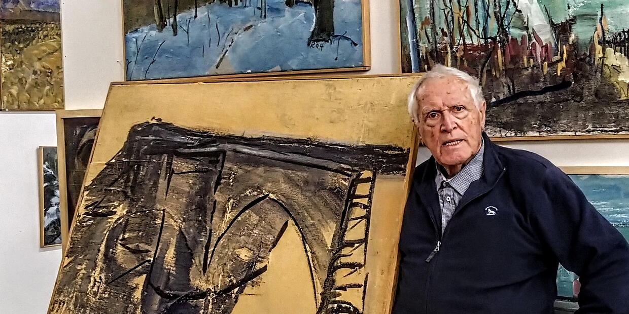 Wie sich der in Untersiemau lebende Maler und Grafiker Robert Reiter ...